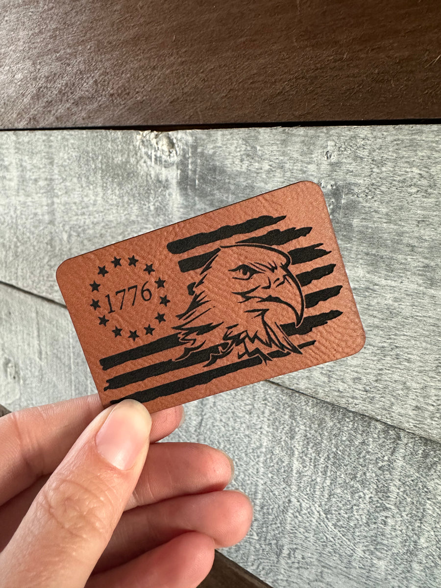 1776 Eagle flag Patch – LVM Blanks